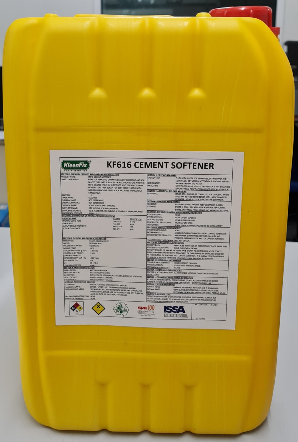 KF616 CEMENT SOFTENER - KleenFix