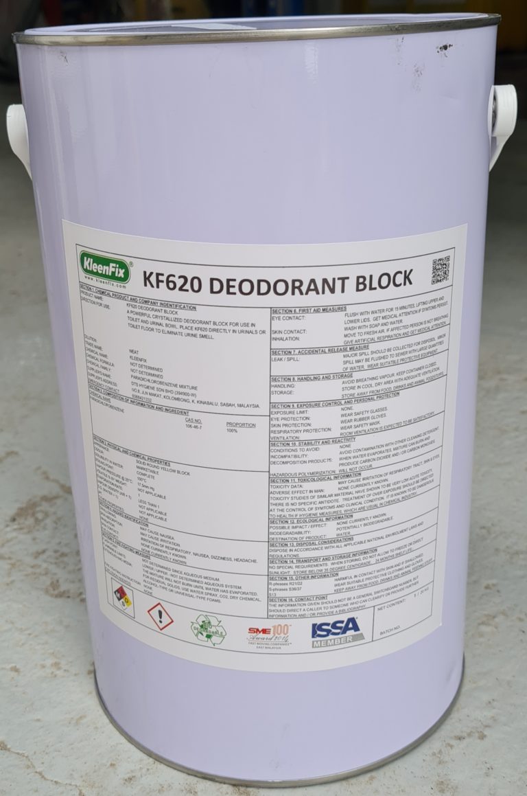 KF620 DEODORANT BLOCK - 5KG - KleenFix